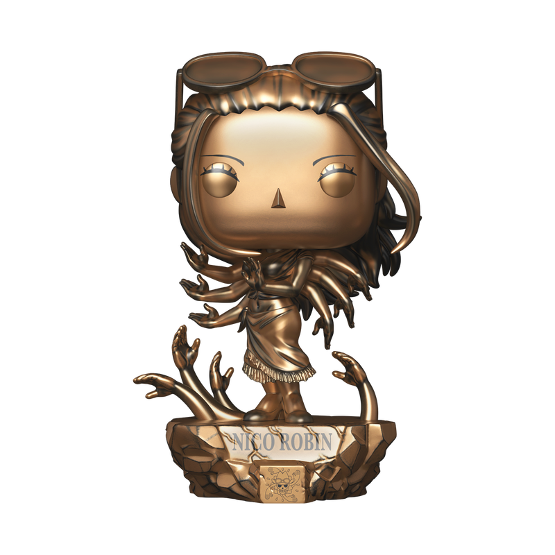 Funko Pop! Plus: Onepiece- Nico Robin Statue (Bronze) with Pop! Protec ...